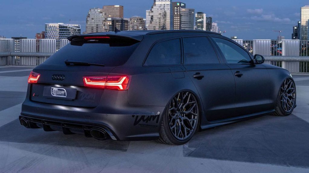 1200Hp 的黑武士！Audi RS6 Avant 爆改 4.0L V8 双涡轮引擎至 Stage 4，0-100KM/H 加速只需 2.5 ...