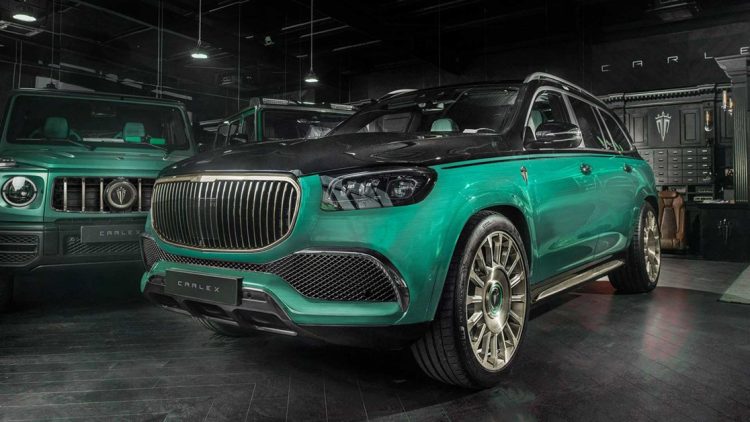 实力不允许低调！Carlex Design 改装 Mercedes-Maybach GLS，薄荷绿车漆 + Carbon Fiber 碳纤维 ...
