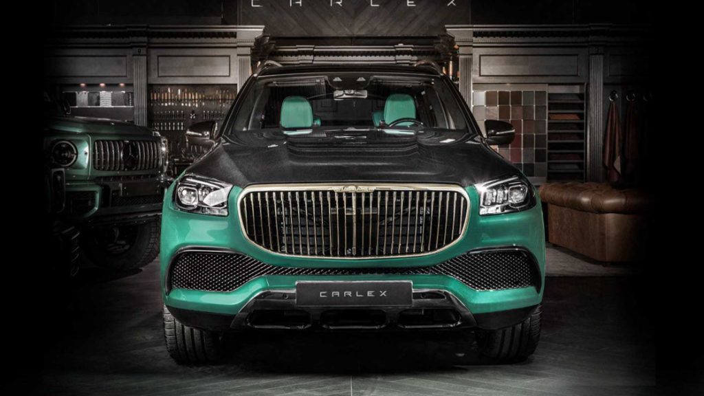 实力不允许低调！Carlex Design 改装 Mercedes-Maybach GLS，薄荷绿车漆 + Carbon Fiber 碳纤维 ...
