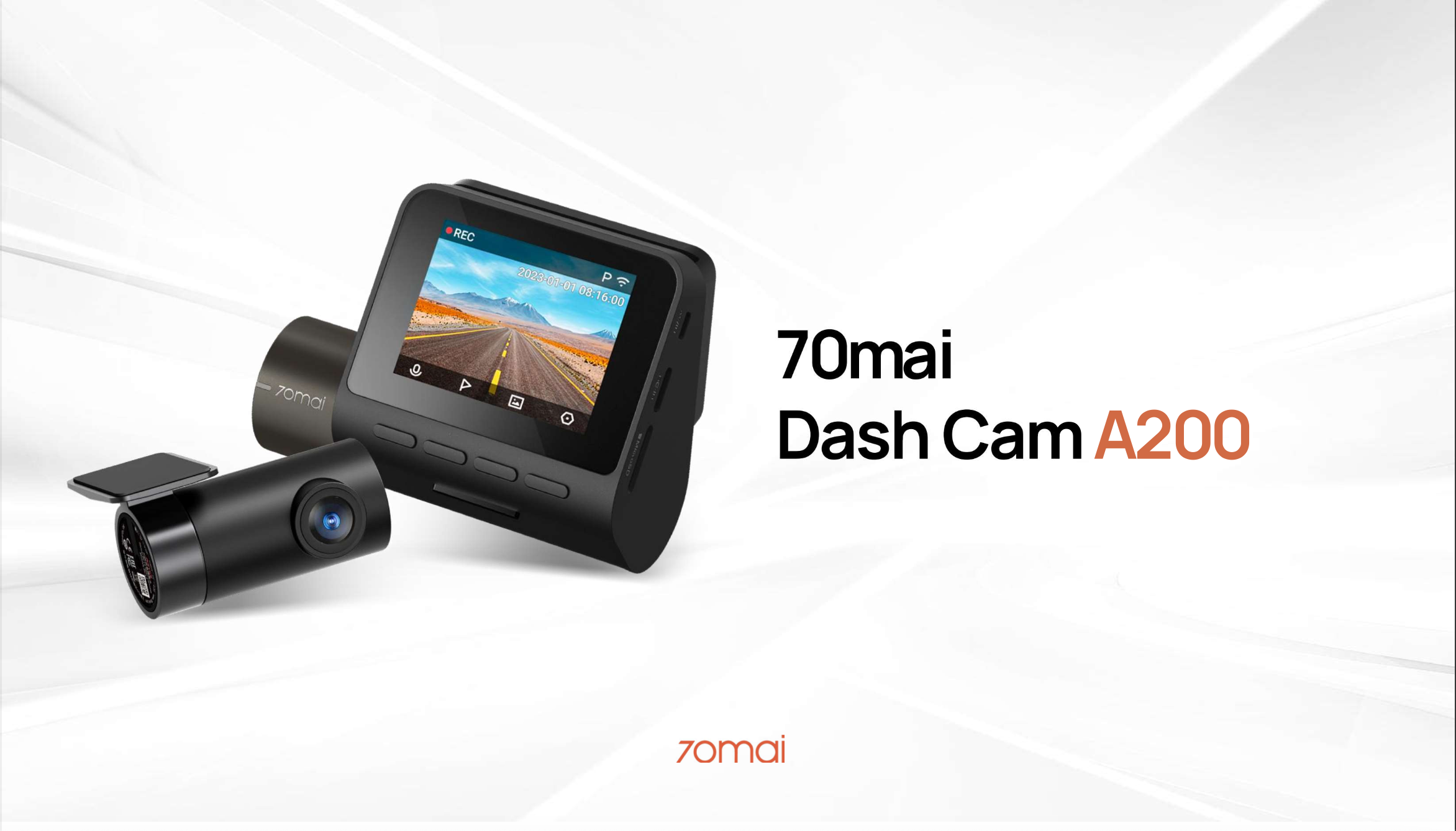 售价 RM229 起！全新 70mai A200 行车纪录仪：具备前后摄像头，24 小时停车监控，夜摄更清晰！ - AUTO123